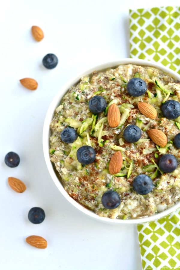 Paleo Zucchini Oatless Oatmeal - Skinny Fitalicious