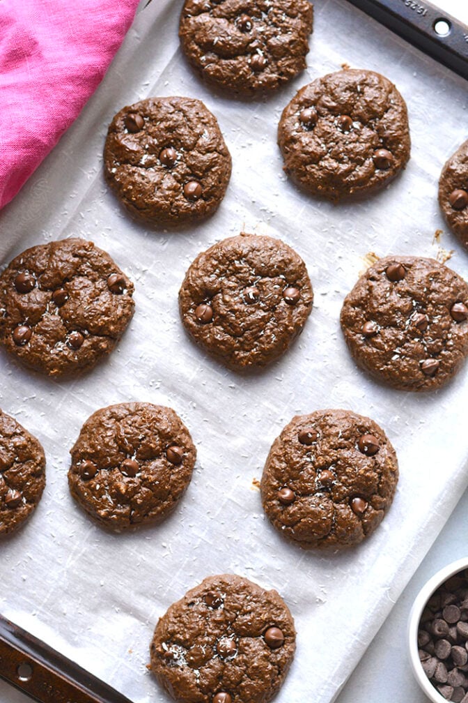Double Chocolate Cottage Cheese Cookies - Skinny Fitalicious