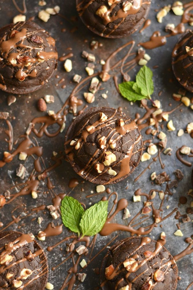 Mint Chocolate Muffins - Skinny Fitalicious®