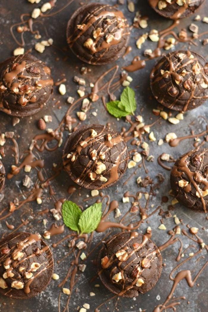 Mint Chocolate Muffins - Skinny Fitalicious®