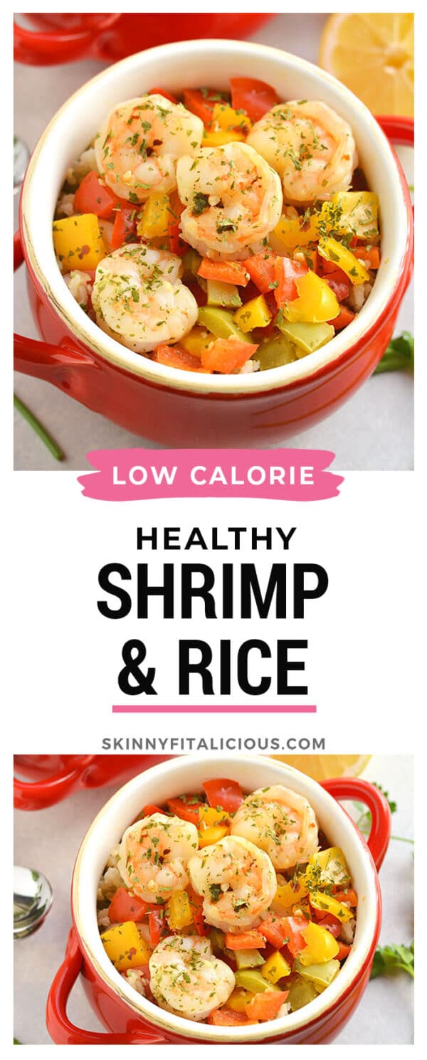 10 Minute Shrimp & Rice {GF, Low Cal} - Skinny Fitalicious®