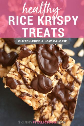 Healthy Rice Krispie Treats {GF, Low Cal} - Skinny Fitalicious®