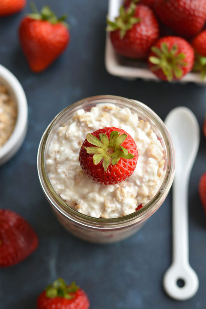 Cottage Cheese Overnight Oats - Skinny Fitalicious®