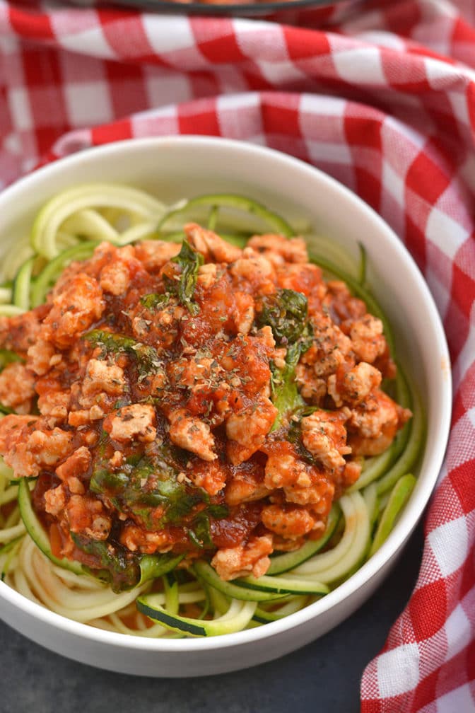 Ground Turkey Spaghetti - Skinny Fitalicious