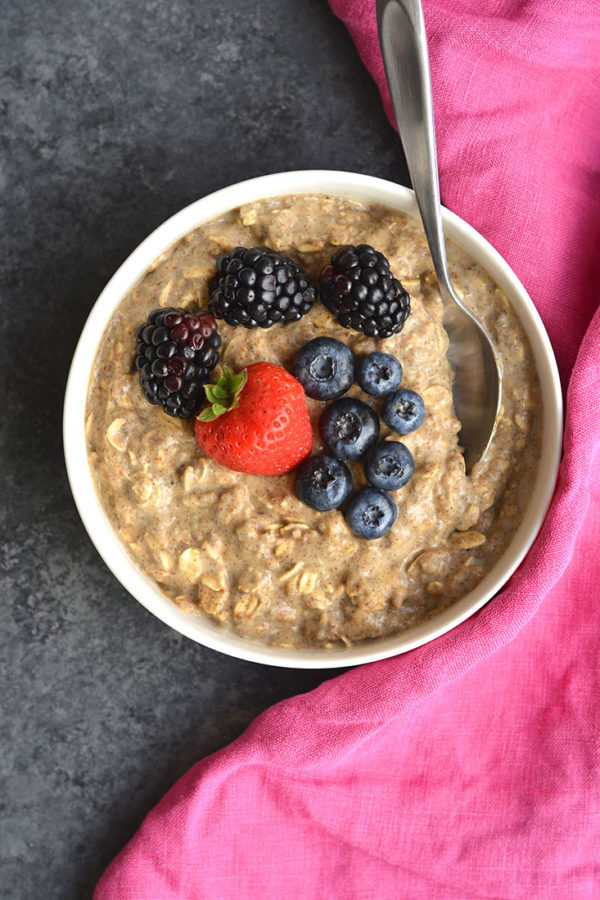 High Protein Oatmeal, How To Make Healthier Oatmeal - Skinny Fitalicious®
