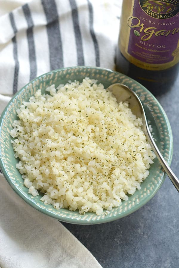 How To Make Cauliflower Rice 2 Ways - Skinny Fitalicious®