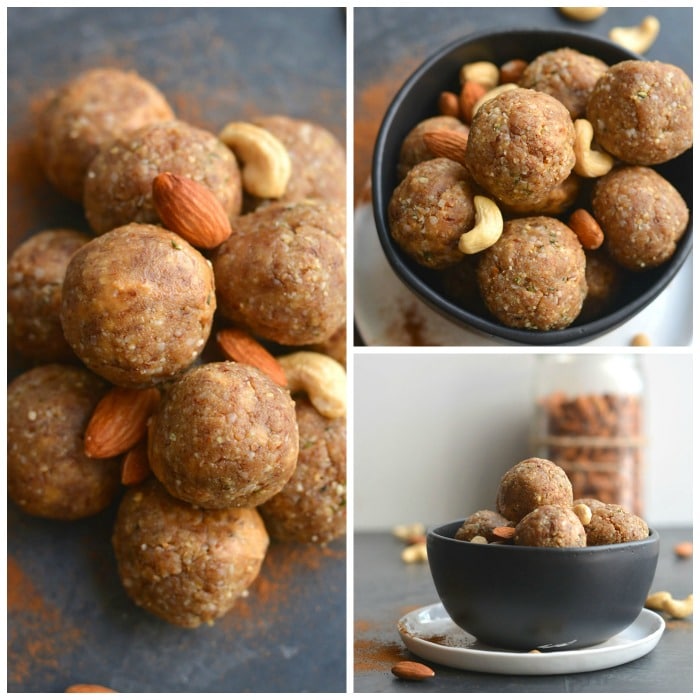 Nutty Collagen Protein Bites {Vegan, Low Carb, Paleo} - Skinny Fitalicious