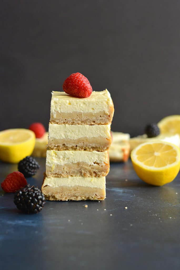 Healthy Lemon Bars (Low Calorie) - Skinny Fitalicious®