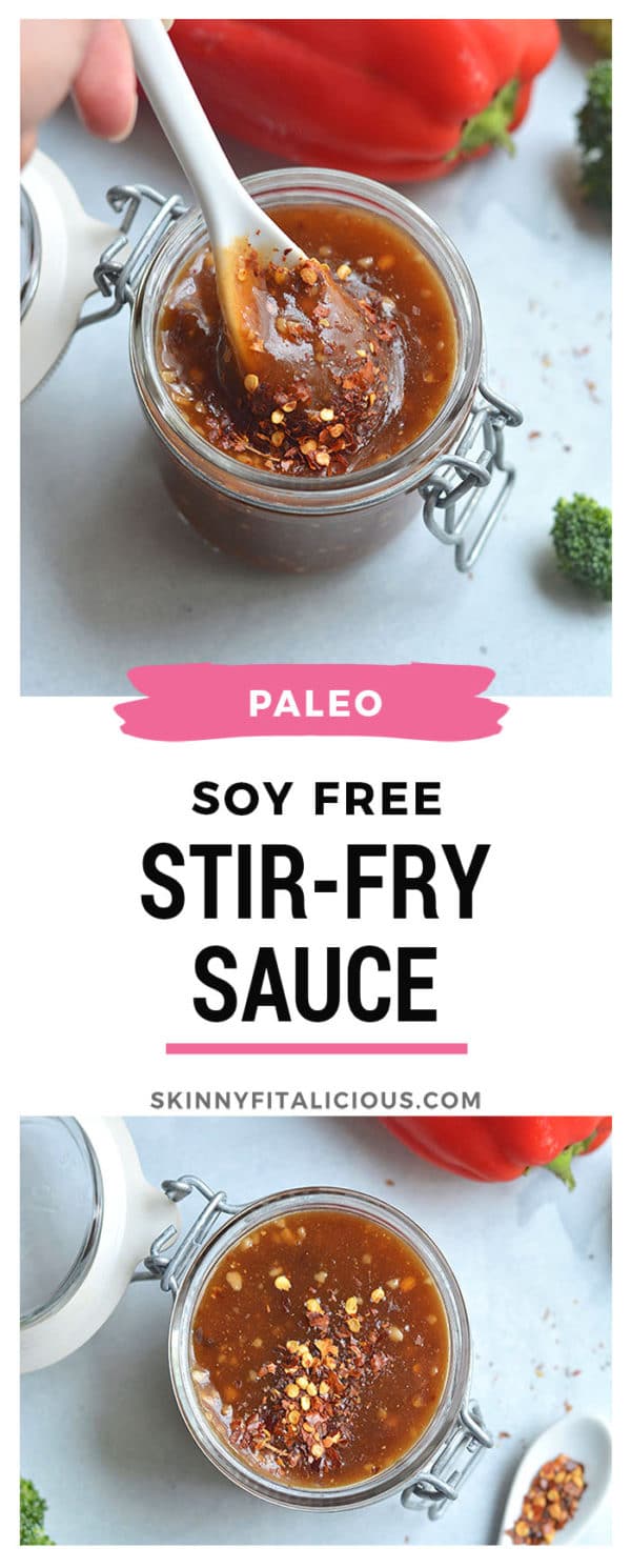 Soy Free Stir-Fry Sauce {Vegan, GF, Paleo, Low Cal} - Skinny Fitalicious®