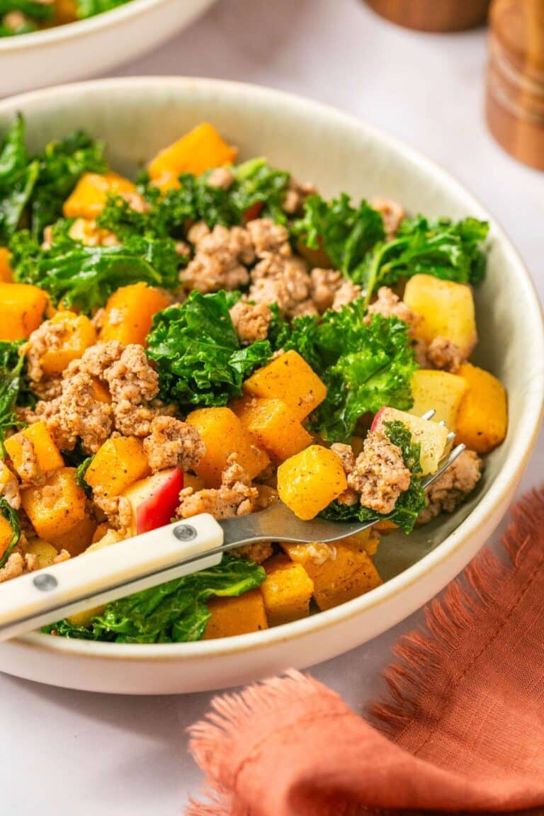 Butternut Squash Breakfast Hash - Skinny Fitalicious®