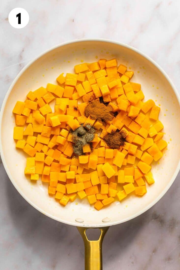 Butternut Squash Breakfast Hash - Skinny Fitalicious®