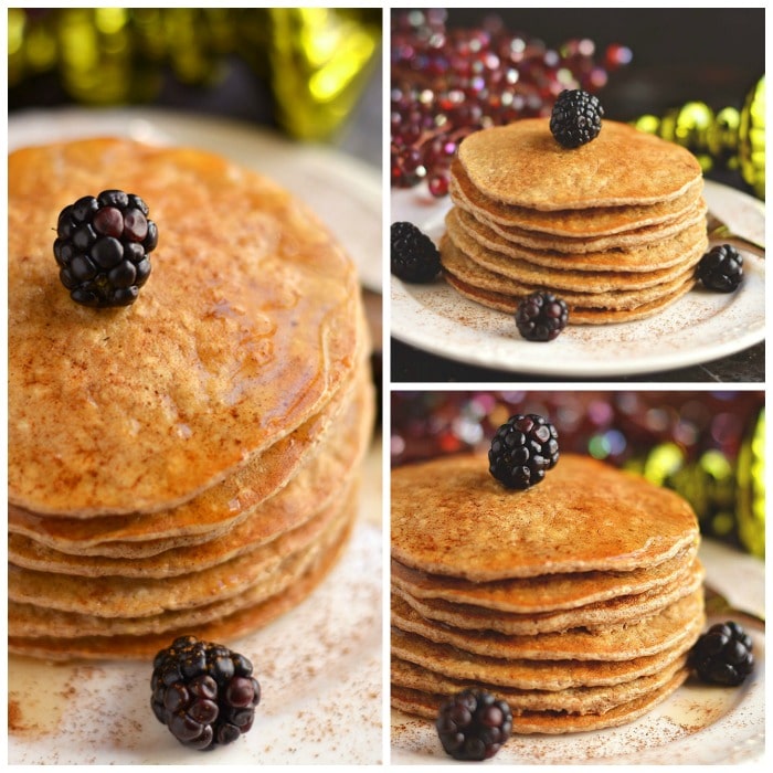 Gingerbread Protein Pancakes {GF, Low Cal} - Skinny Fitalicious®