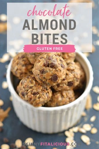 Chocolate Almond Bites {GF, Low Cal} - Skinny Fitalicious®