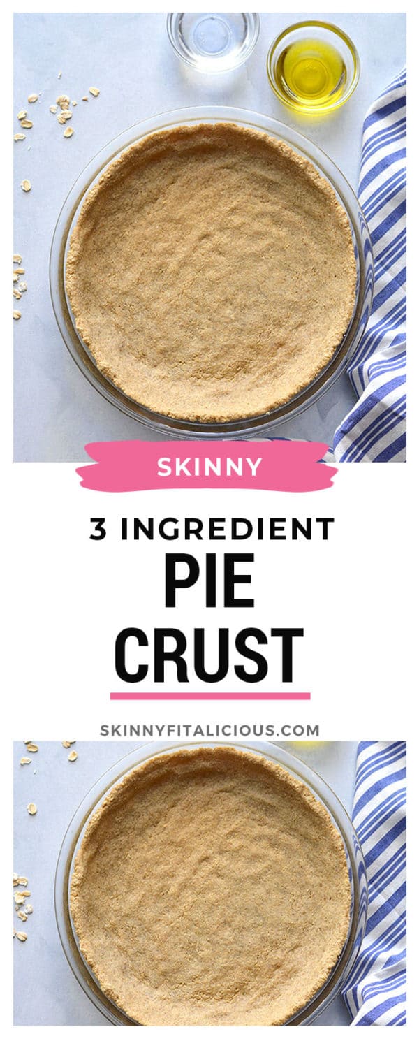 Low Calorie Pie Crust {GF, Vegan, Low Cal} - Skinny Fitalicious®