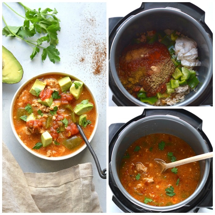 Instant Pot Taco Soup {Low Carb, GF, Low Cal} - Skinny Fitalicious®