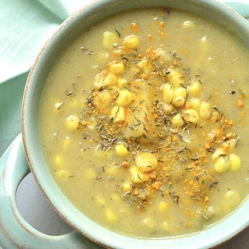 Healthy Corn Chowder - Skinny Fitalicious®