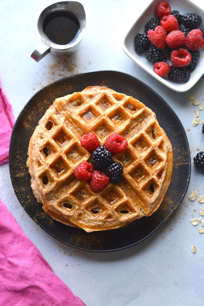 Healthy Cottage Cheese Waffles - Skinny Fitalicious®