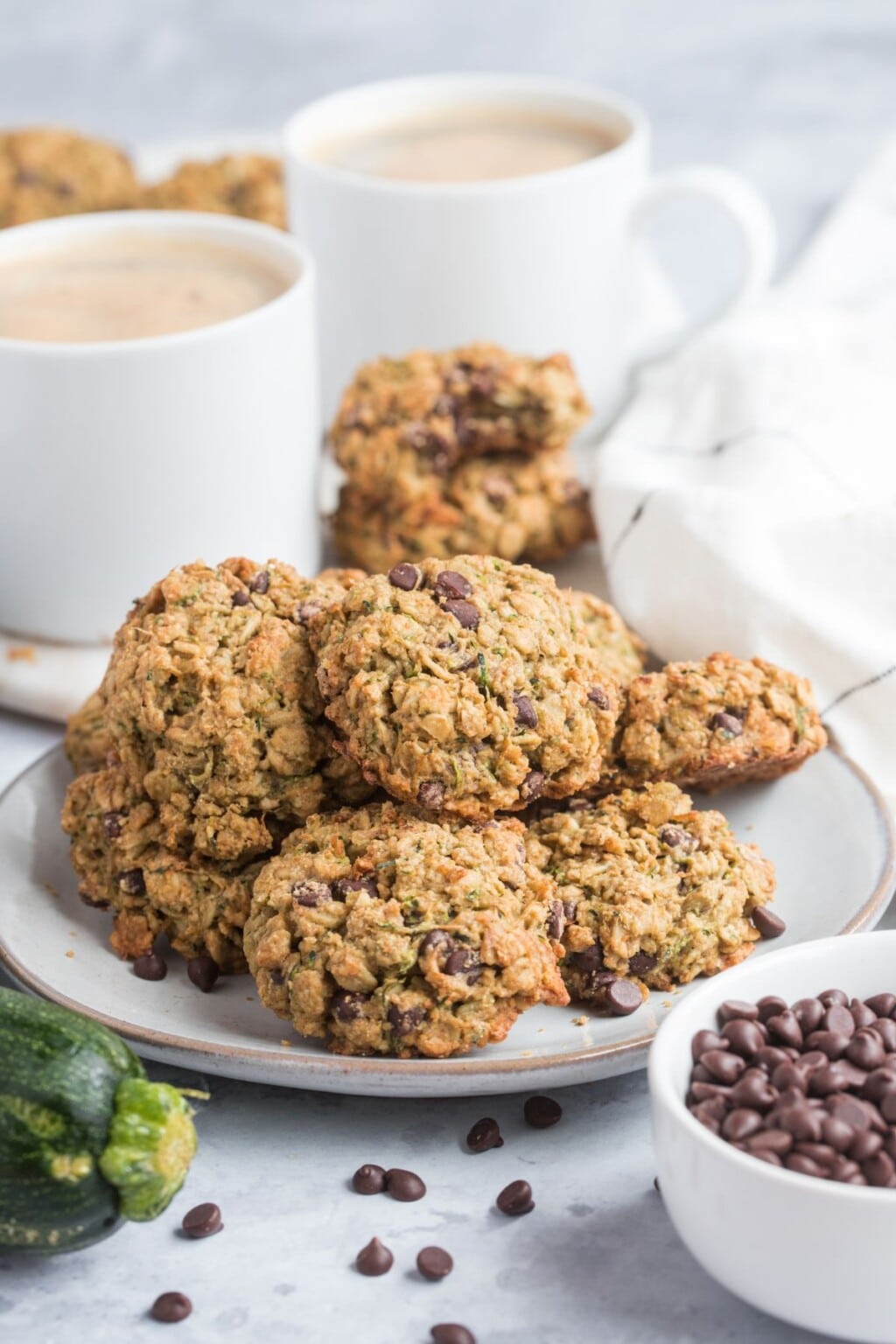 Zucchini Chocolate Chip Cookies - Skinny Fitalicious