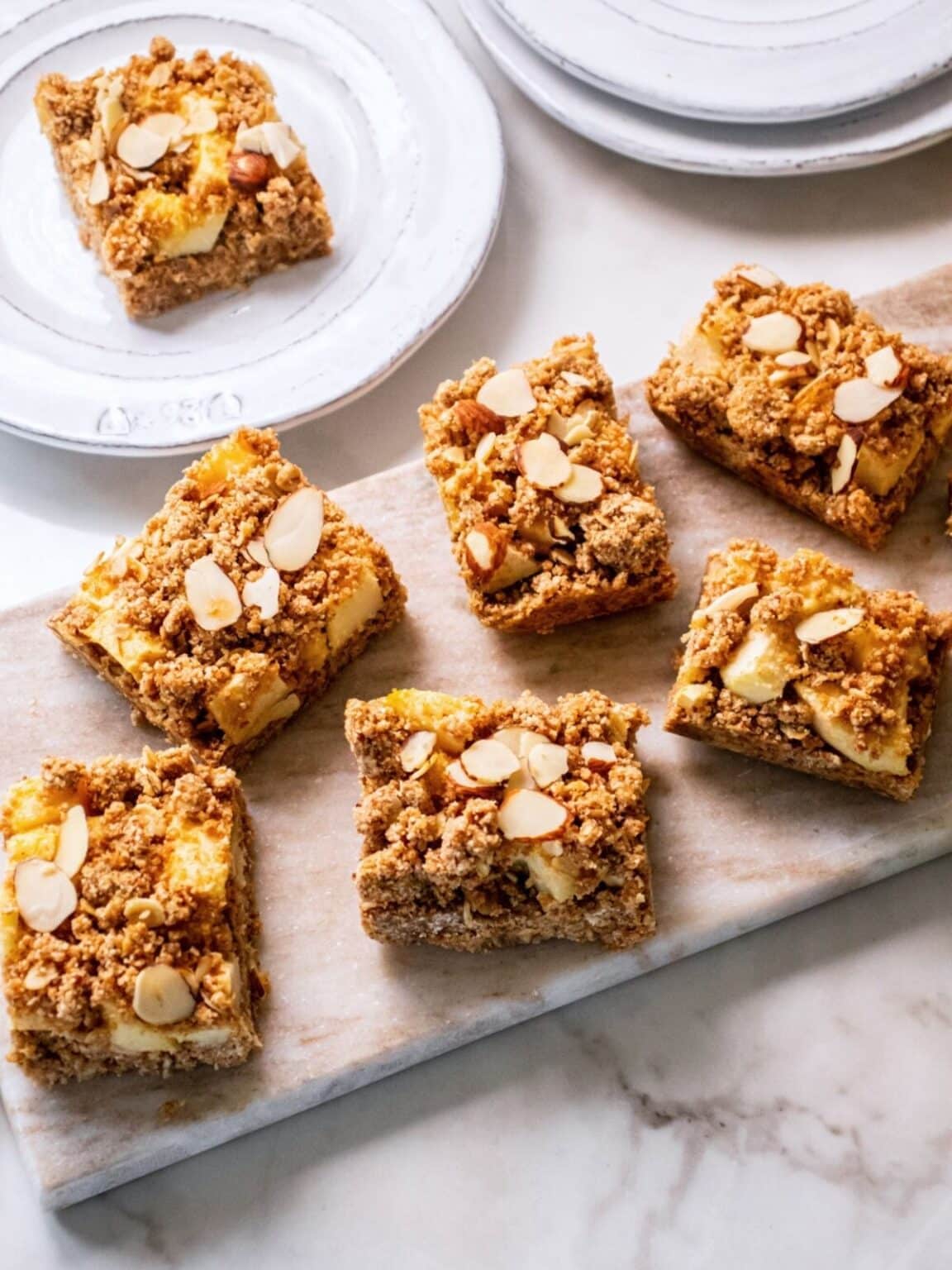 Healthy Apple Oatmeal Bars - Skinny Fitalicious®